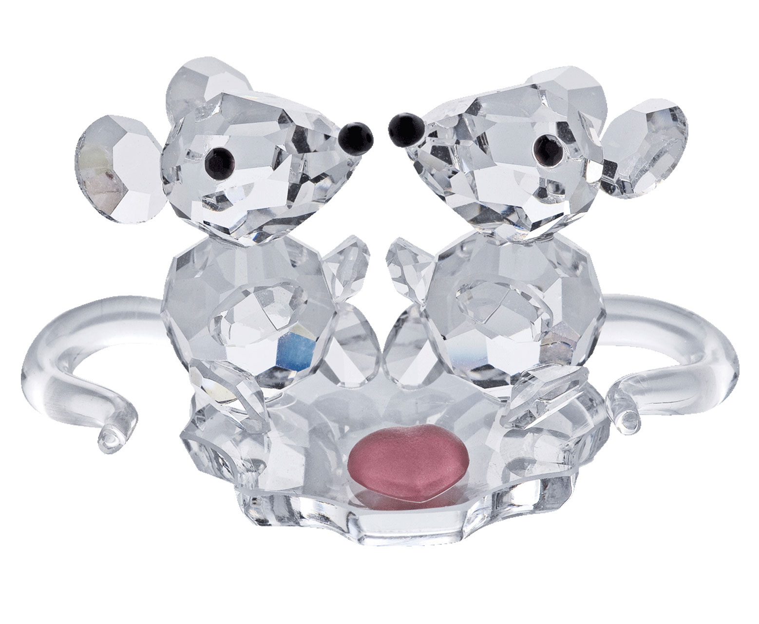 Cut Crystal Sweetheart Mice
