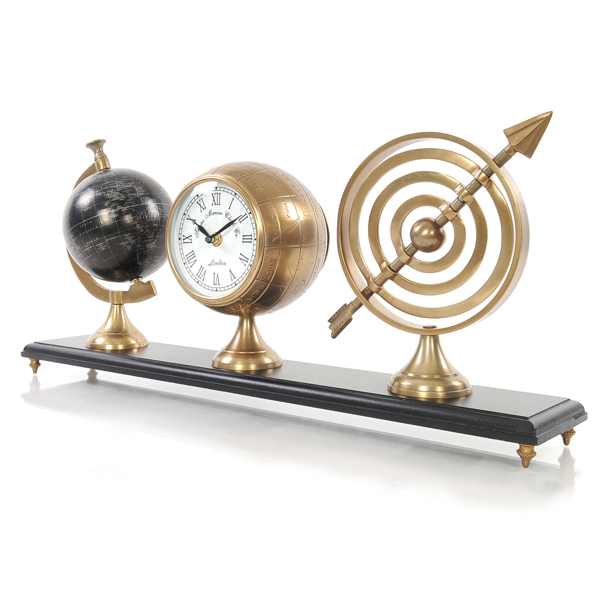 Armillary, Clock and Globe