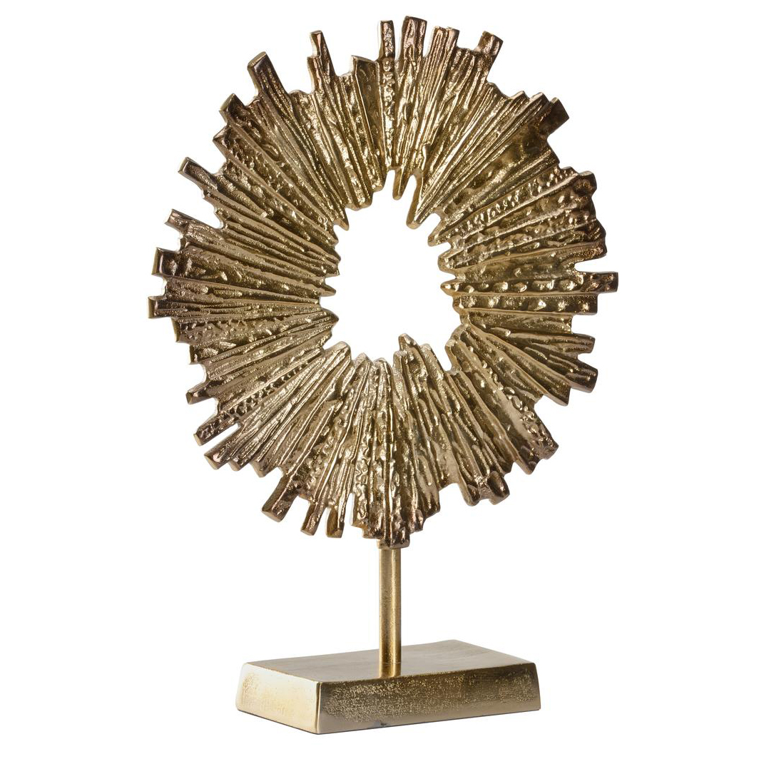 Aluminum Gold and Brown Ombre Gilded Art Piece - Chic Spaces - Tabletop ...