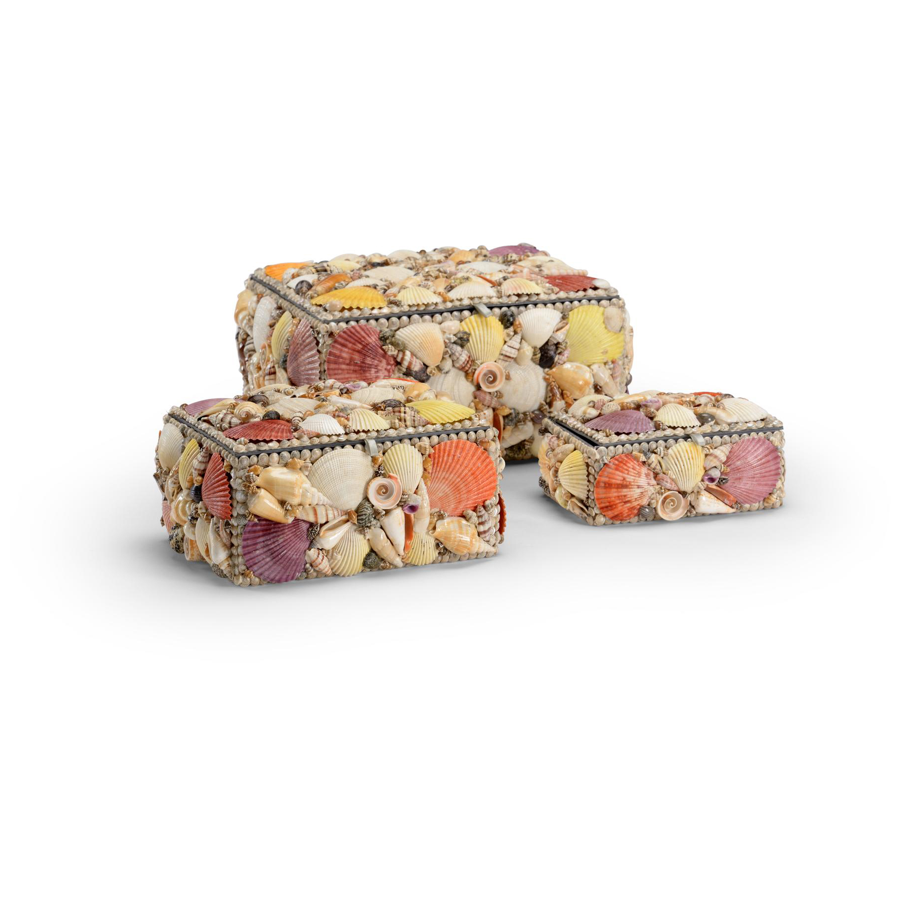 Natural Shell Trinket Boxes Set - Luxury Storage Solution - Home Decor