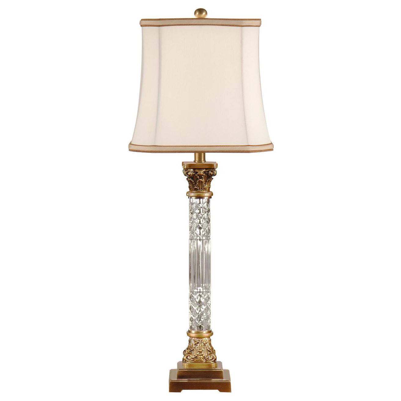 Antique Crystal Table Lamp - Elegant Crystal Table Lamp - Home Decor.