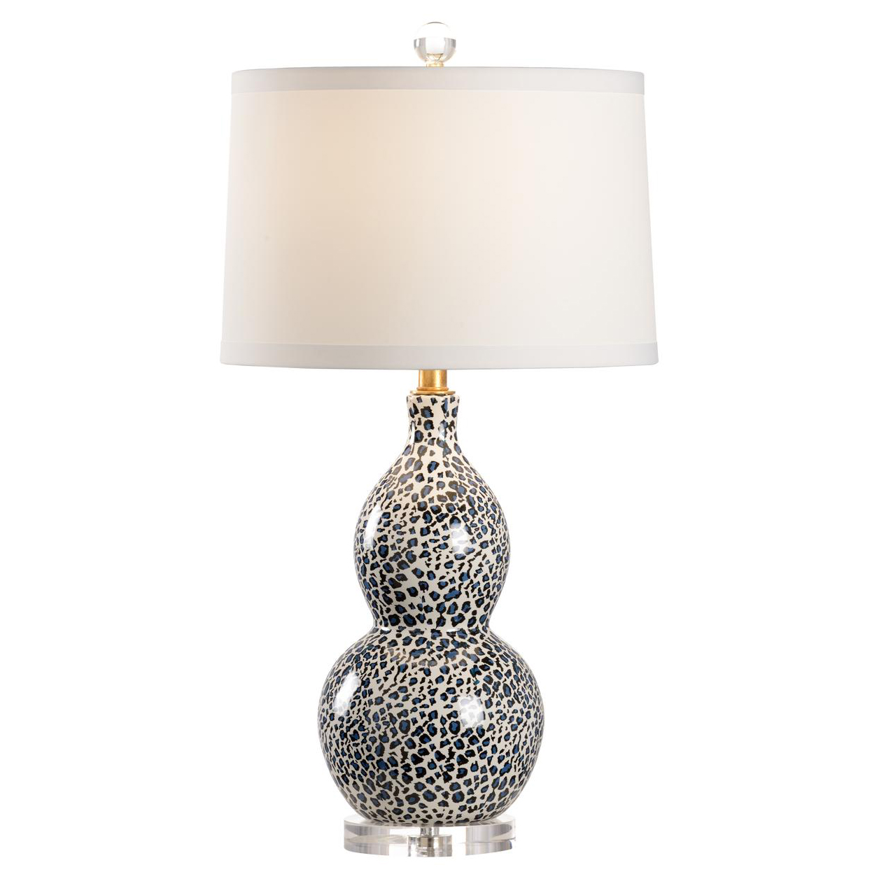 Exotic Snow Leopard Ceramic Table Lamp - Home Decor - Lighting