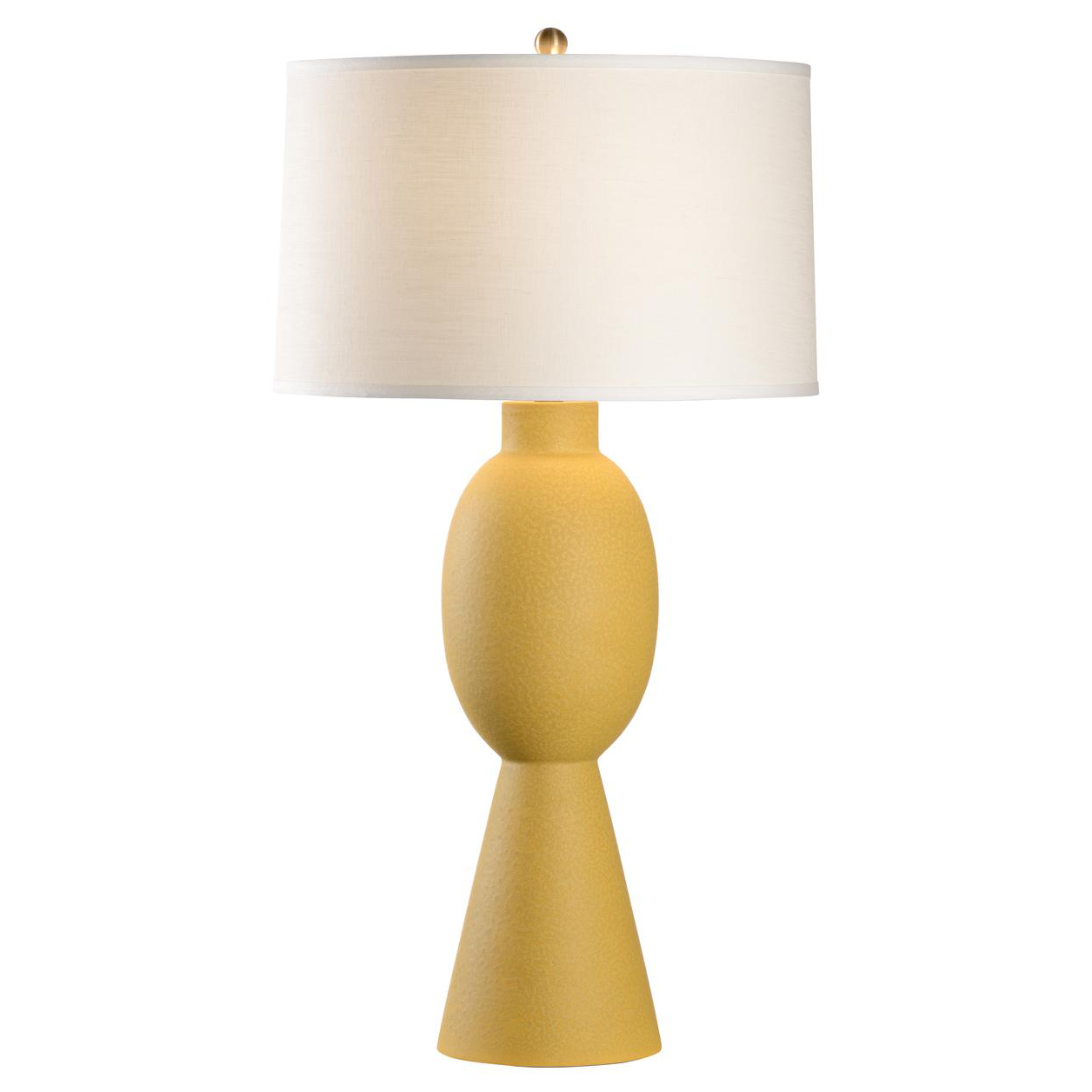 Mid-Century Ochre Ceramic Table Lamp - Stunning Design - Home Decor