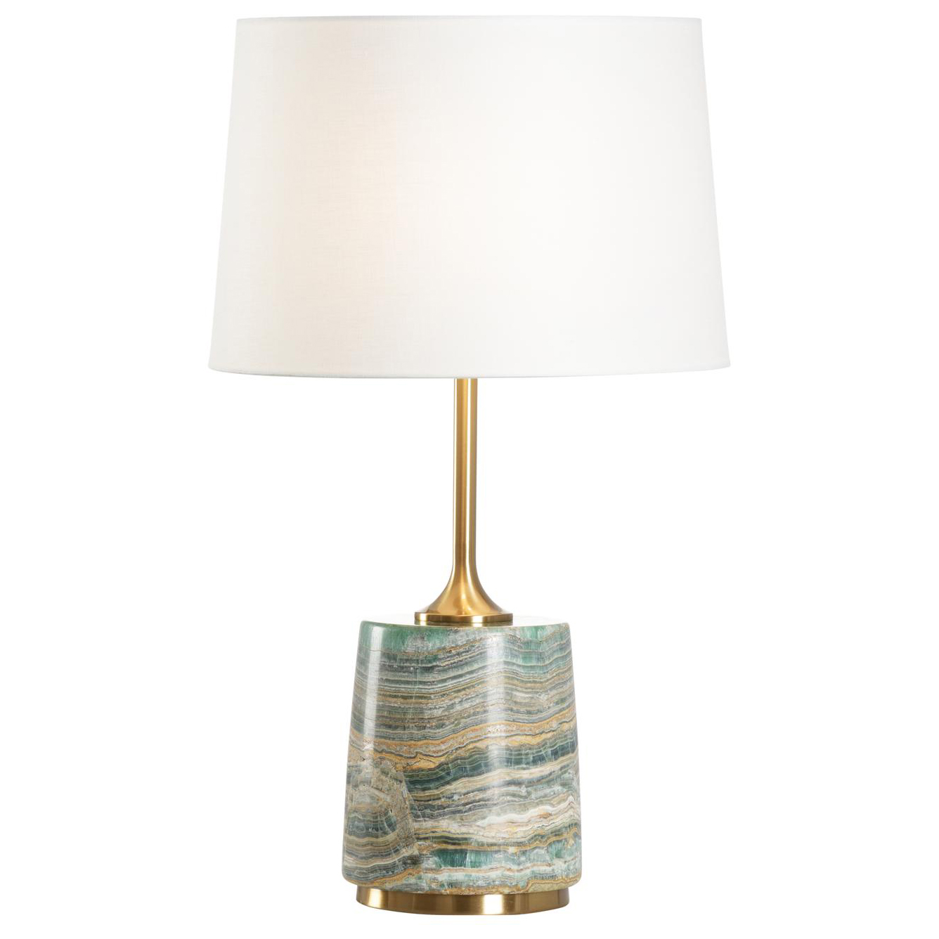 Lustro Green Marble Designer Lamp - Rustic Charm - Home Decor