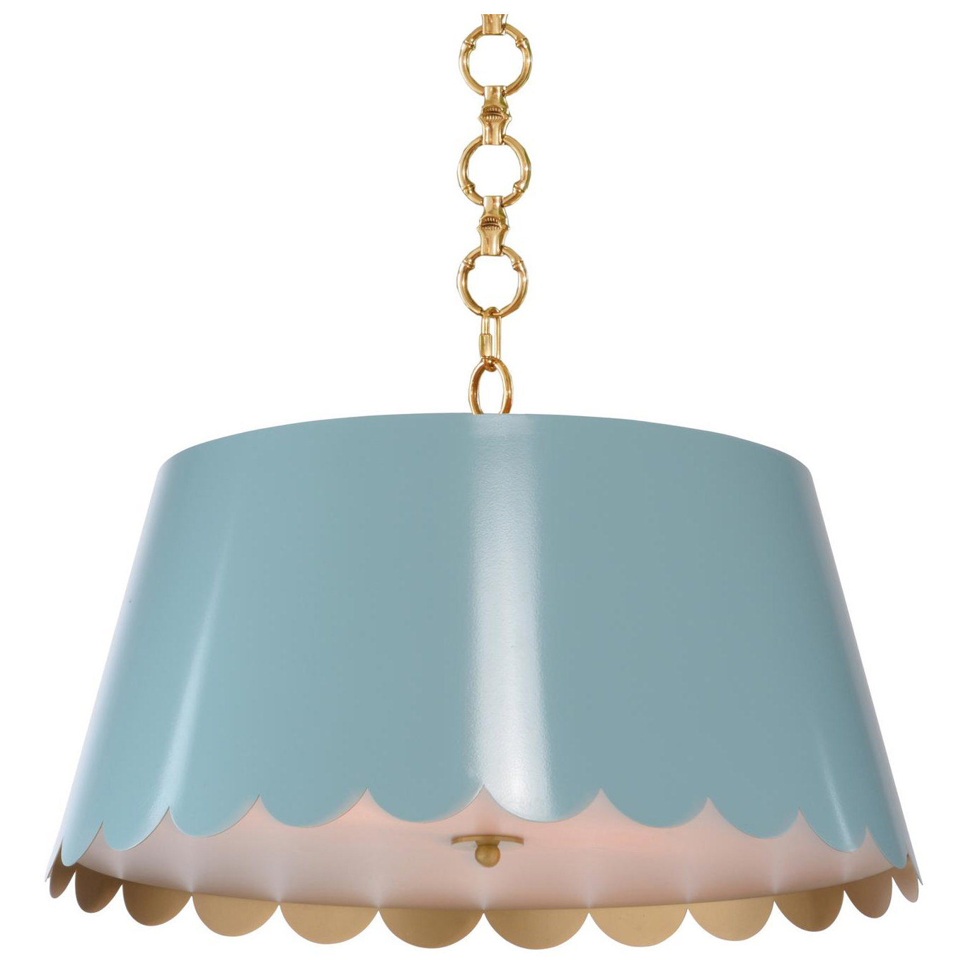 Scallop Blue Pendant - Luxury Light Fixture - Home Decor