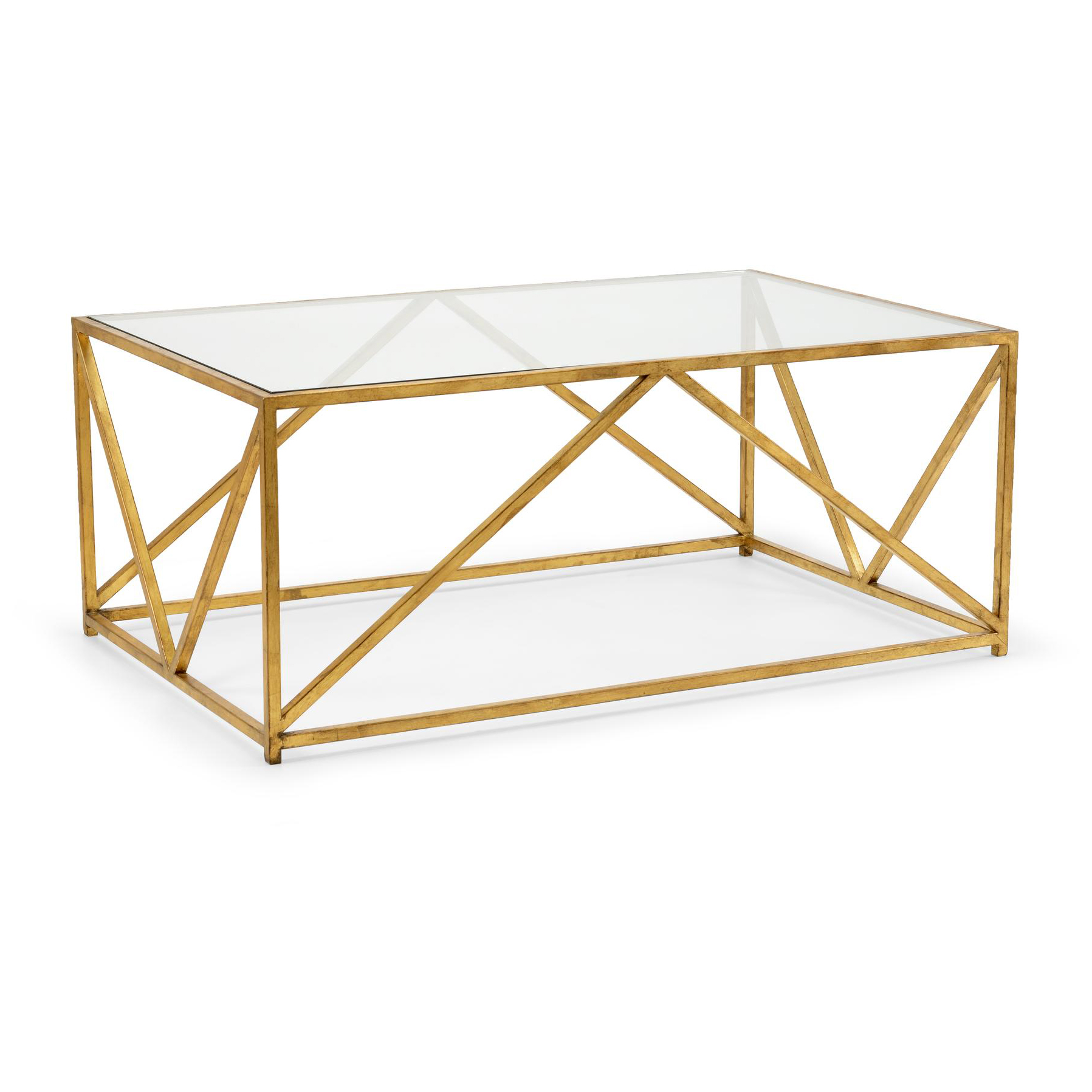 Jamie Merida's Golden Harlequin Coffee Table - Iron & Antique Gold Leaf ...