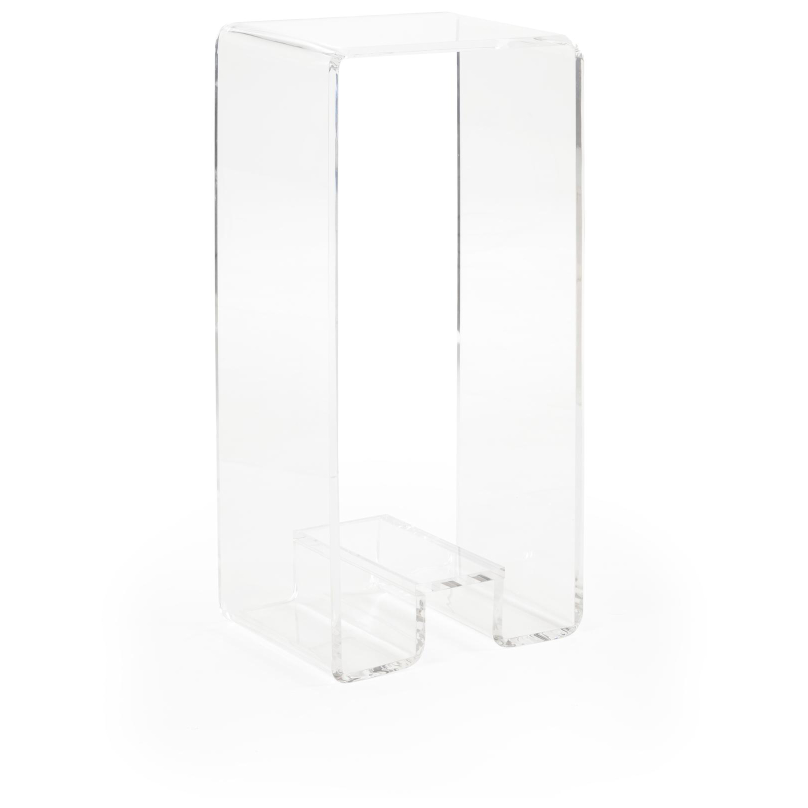Clear Acrylic Greek Key Pedestal Stand - Statement Piece - D̩cor