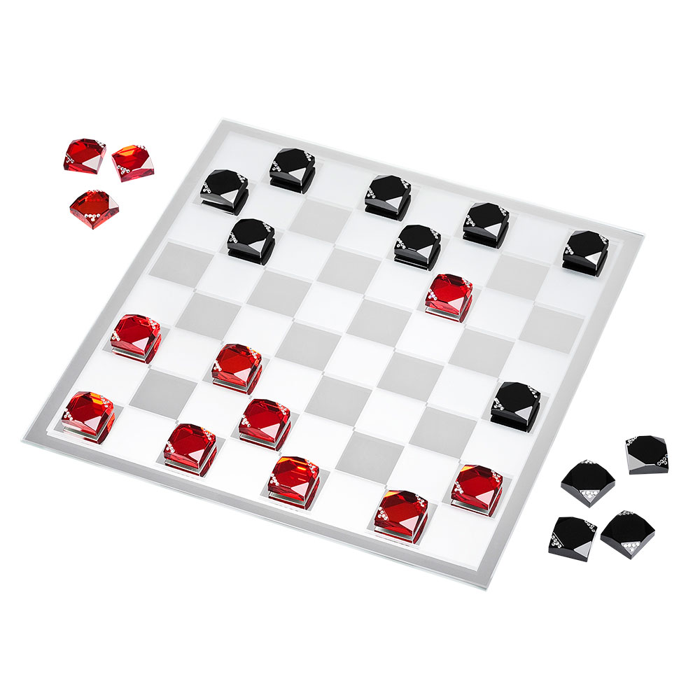 Crystal Checker Board set - Crystal Figurines